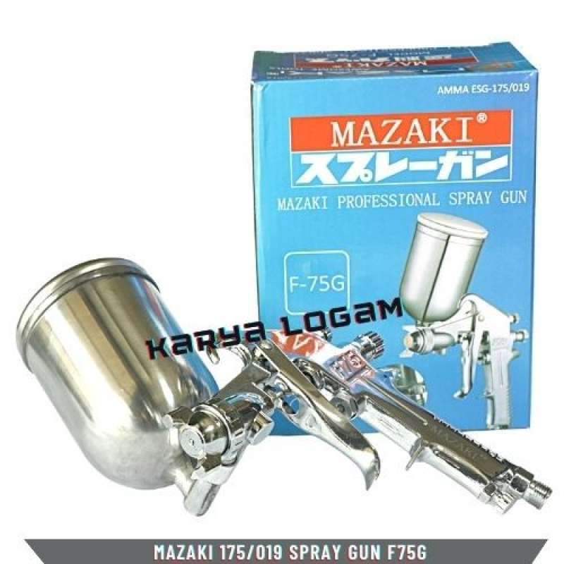 Promo Mazaki Spray Gun Besar F 75 G - Semprotan Cat Tabung Atas 400ml ...
