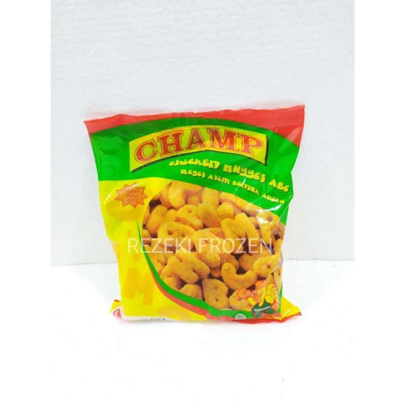 Jual CHAMP Chicken Nugget ABC Naget Ayam Abjad 250gr GOJEK GRAB HALAL ...