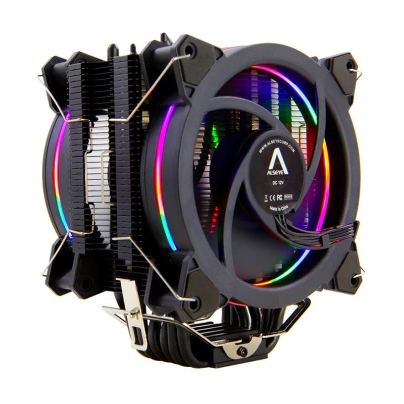 Jual Alseye H120D RGB Dual Fan Cooler Processor - HITAM FULL di Seller ...