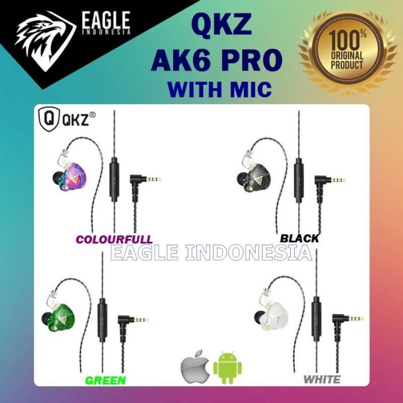 Jual Qkz Ak6 Pro Hifi Bass Headphones Detachable Wire With Mic di Seller EDOGAWA STORE ...