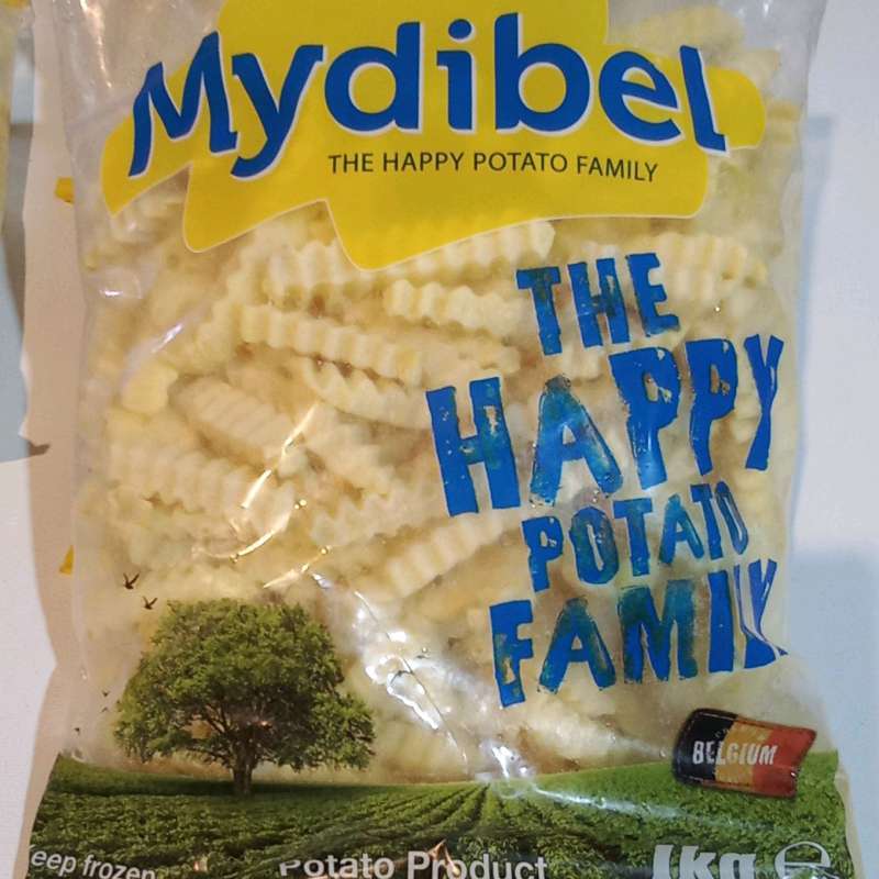 Jual MYDIBEL CRINKLE CUT 1 KG KENTANG GORENG BEKU FROZEN FRENCH FRIES ...