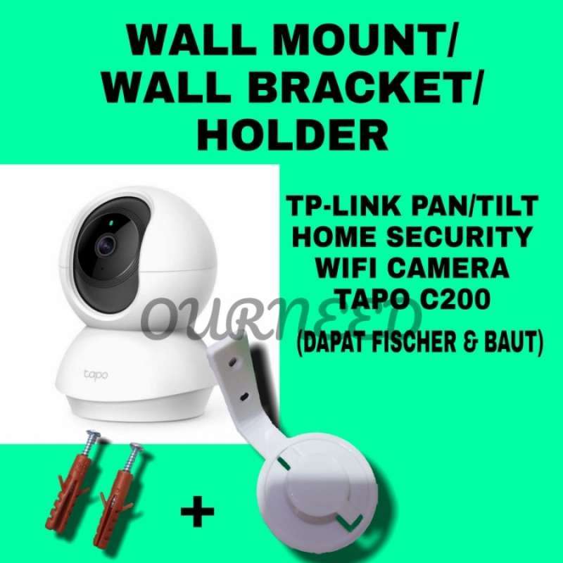 Jual Tp-link Tapo C200 Pan Security Camera Cctv Wall Mount Bracket ...