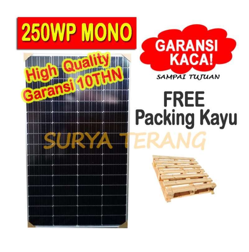 Promo Solar Panel 250Wp Mono/Panel Surya 250Wp Monocrystalline Free ...