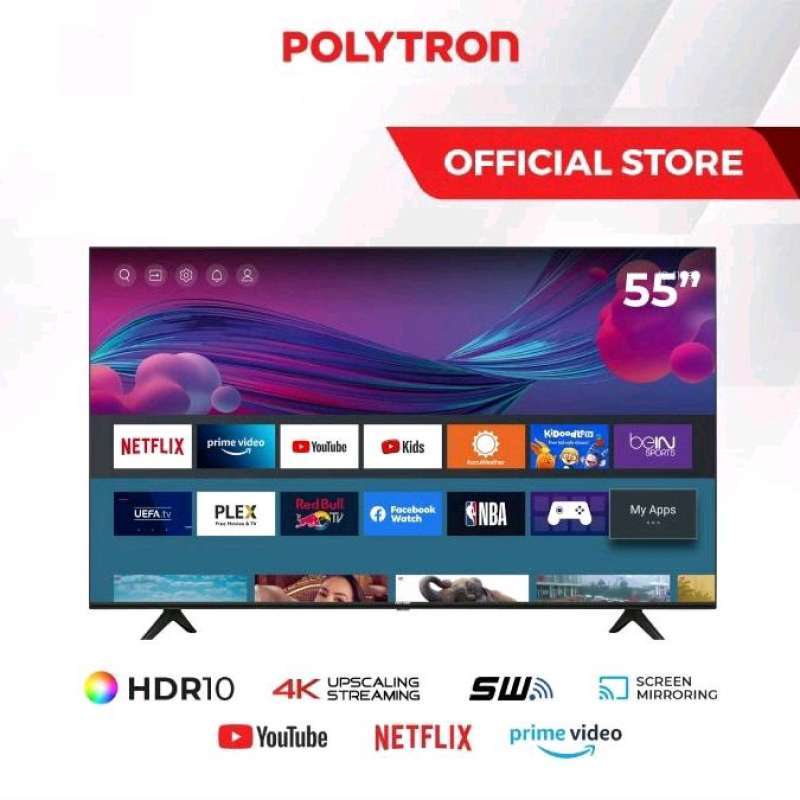 Promo LED TV 55 Inch Polytron 4K UHD Smart TV PLD-55UV5920 Diskon 10% ...