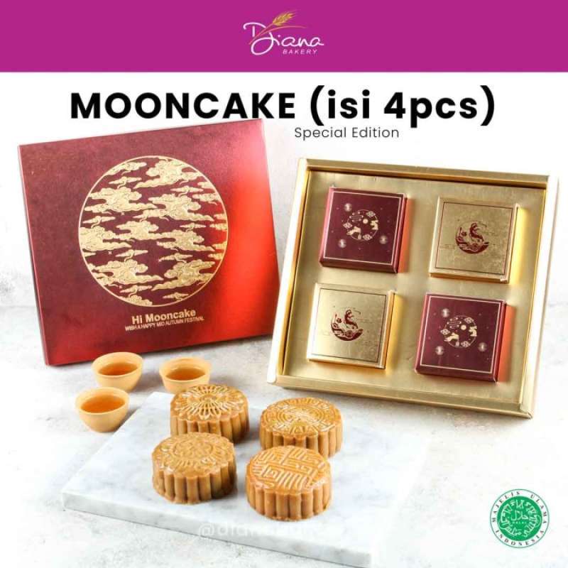 Jual Kue Bulan Mooncake Telur Asin 4pcs - Paket Hampers Moon Cake Tong ...