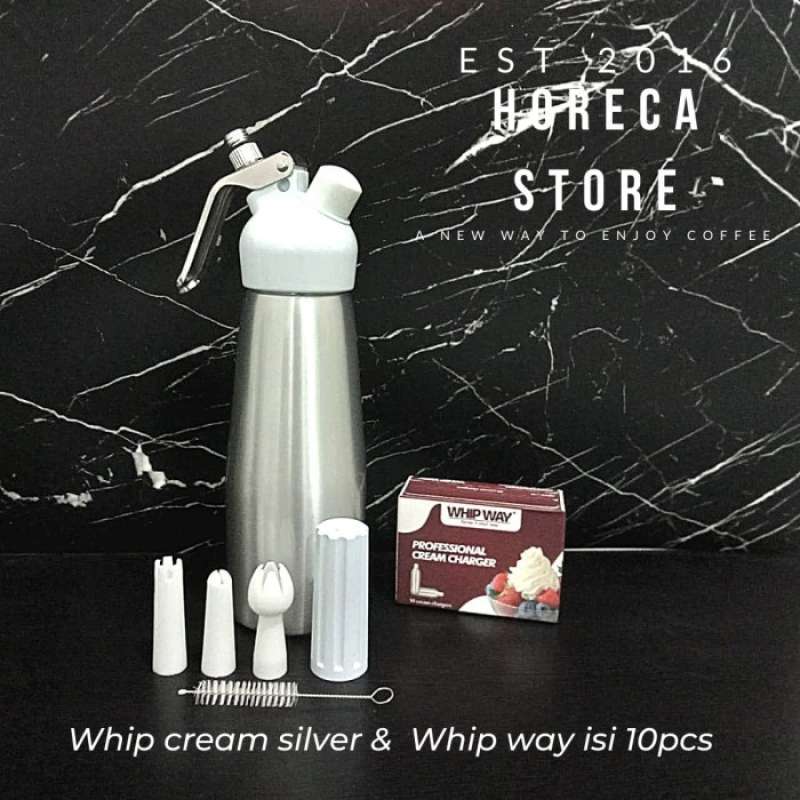 Jual Free Ongkir Botol Whip Cream Dispenser 500 Ml Set Dengan Isi Cream ...
