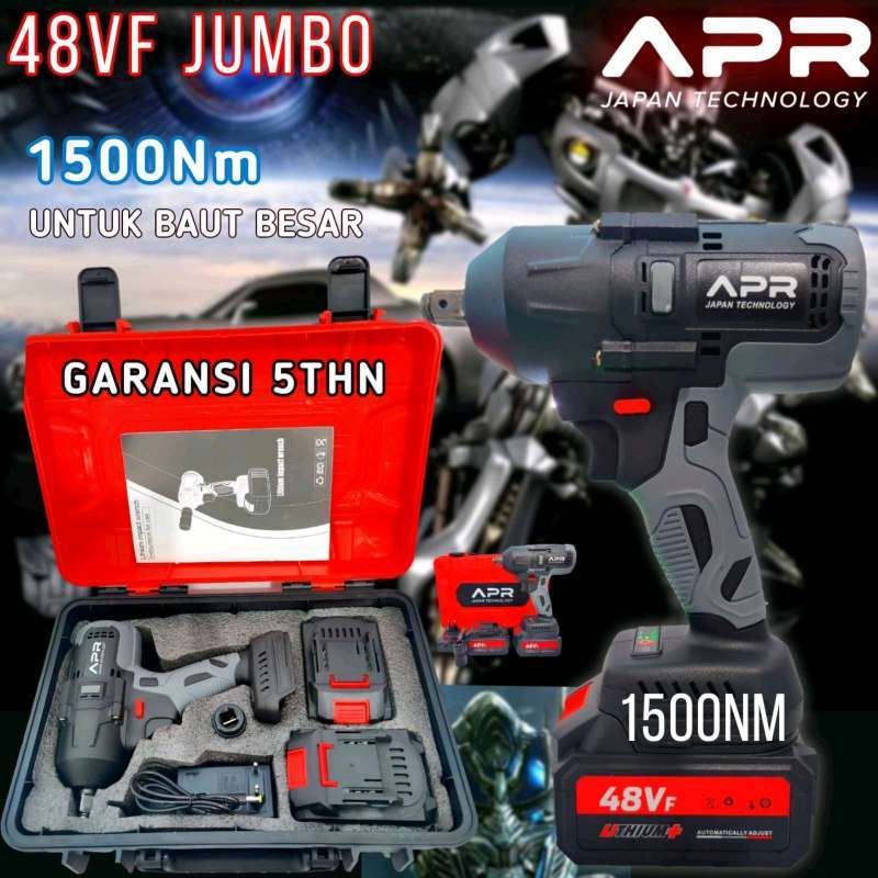 Jual Impact Wrench Apr Japan Jumbo 1500nm Untuk Baut Ban Truck Cvt Motor Mobil Mesin Pembuka ...