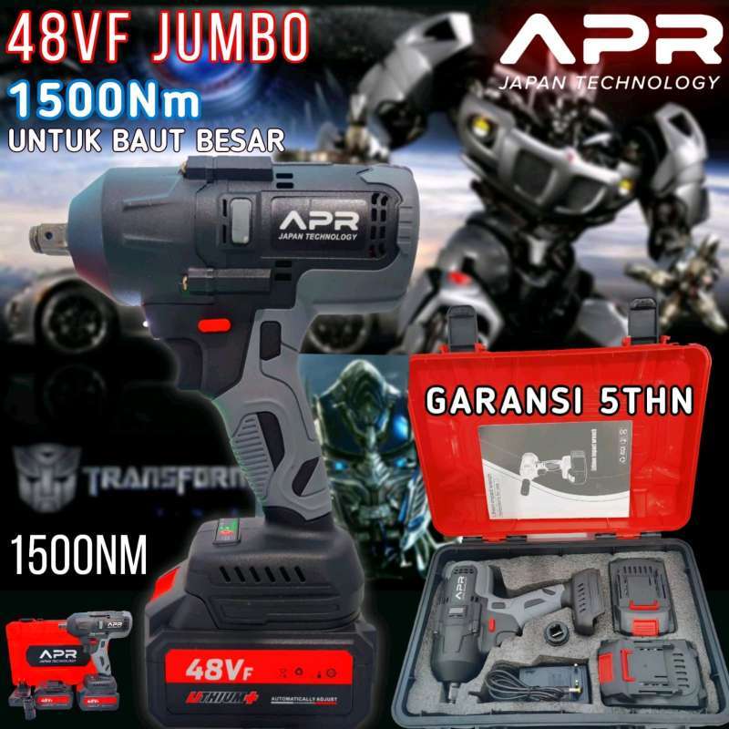 Jual Impact Wrench Apr Japan Jumbo 1500nm Untuk Baut Ban Truck Cvt Motor Mobil Mesin Pembuka ...