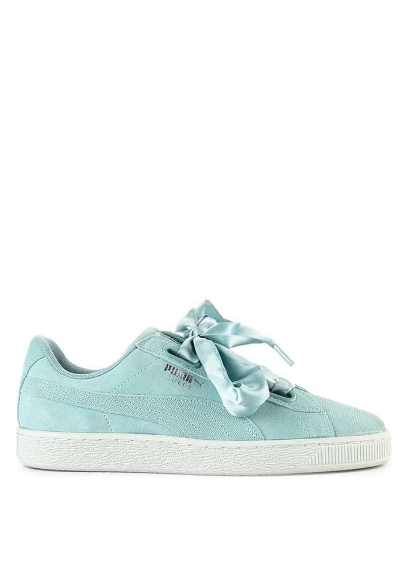 Jual Sepatu PUMA Original Suede Heart Pebble Aquifer Blue Flower di ...