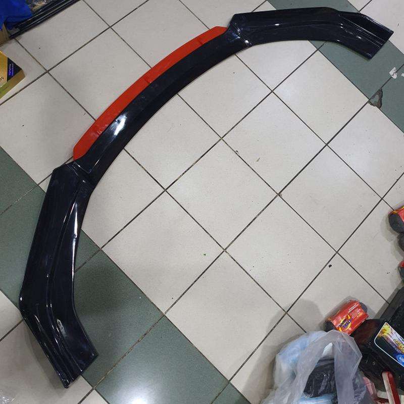 Jual FRONT LIPS BUMPER MOBIL WINGLET ADD ON UNIVERSAL HITAM LIST MERAH ...