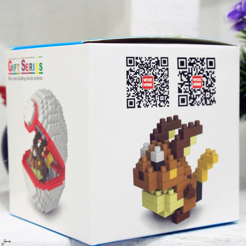 Jual Wise Hawk Pokeball Pokemon Elf Ball Nano Blocks - White Di Seller ...