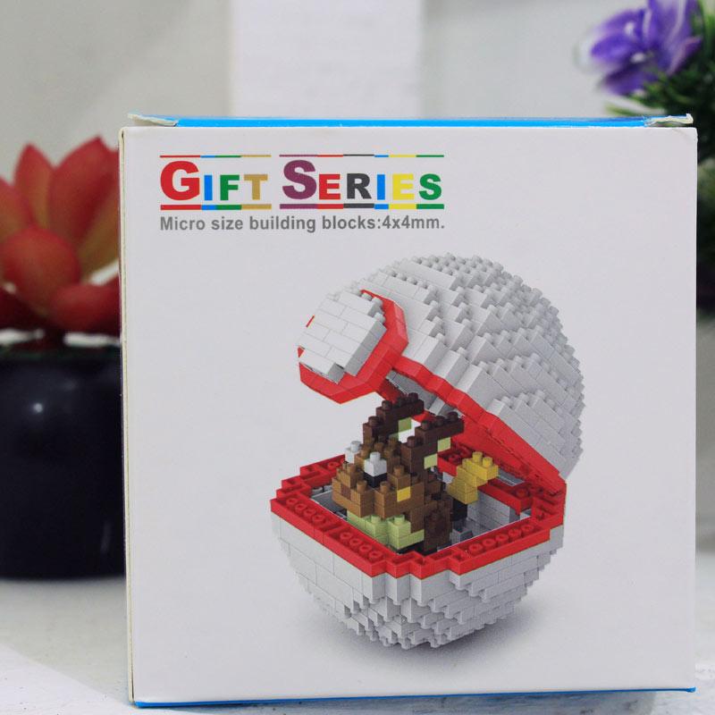 Jual Wise Hawk Pokeball Pokemon Elf Ball Nano Blocks - White Di Seller ...