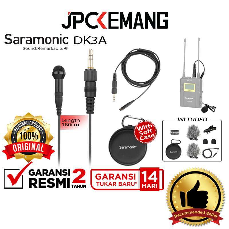 Jual Jpc Kemang Saramonic Sr-dk3a Omnidirectional Lavalier Microphone Lav Mic Dk3 A Garansi ...