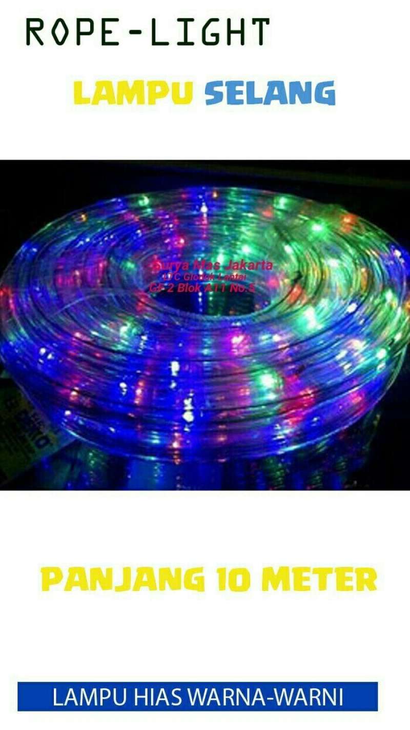Promo Lampu Led Strip Selang/Rope Light 100M/100 M/100 Meter Rgb Warna ...