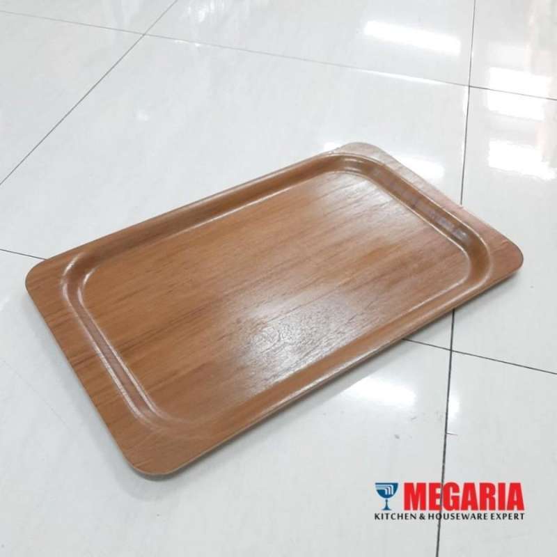 Jual Baki Kayu Segi BK S2 51X30cm / Nampan Kayu di Seller Megaria Shop ...