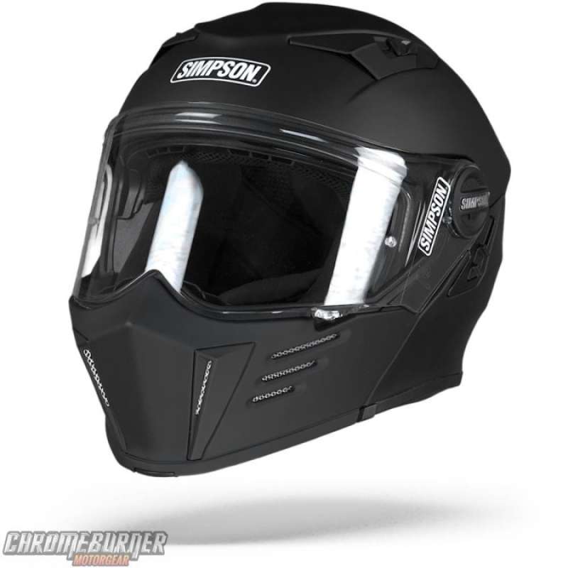 Jual SIMPSON DARKSOME MATT BLACK HELM FULL FACE SIMPSON MATT BLACK ORI ...
