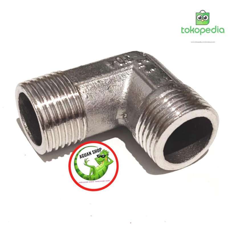 Jual Elbow drat luar / keni drat luar 1/2 inch Stainless steel di Seller Aguan shop - Taman Sari ...