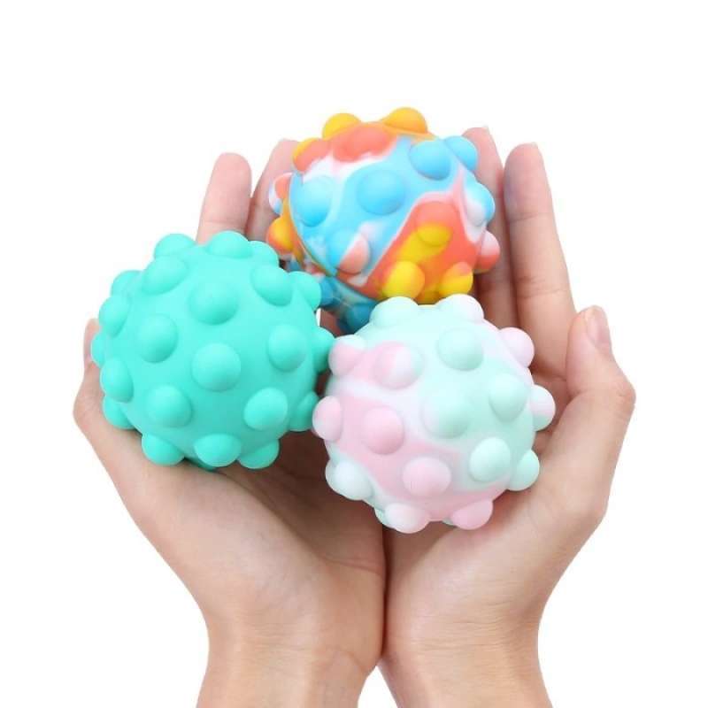 Promo Anti Stress Toy Pop It 3d Tiktok Popit Mainan Viral Ball Its Seru