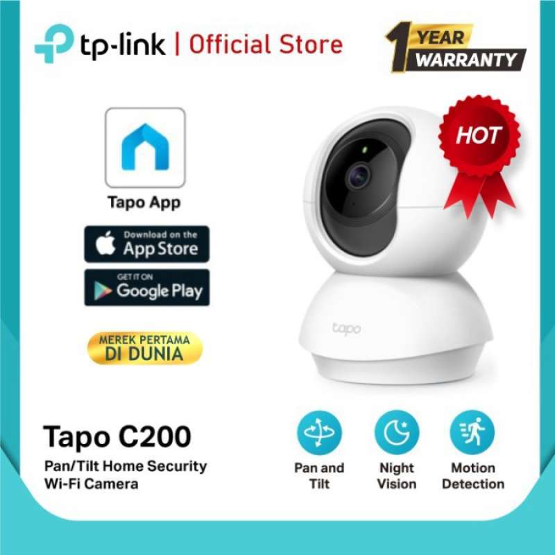 Promo TP-LINK Tapo C200/C100/C310 Pan/Tilt Home Security Wi-Fi Camera ...