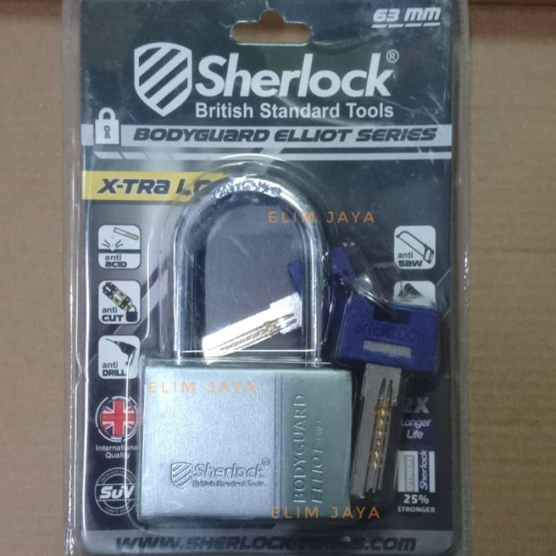 Promo gembok Elliot 63mm Extra Long Sherlock anti cairan kimia type ...