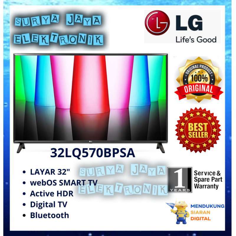 Jual LED TV LG 32LQ570BPSA SMART TV 32 INCH New 2022 di Seller Surya ...
