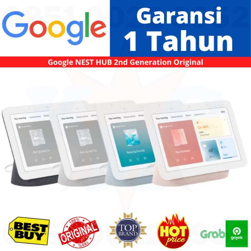 Promo Google NEST HUB 2nd Generation Smart Display Assistant Original ...