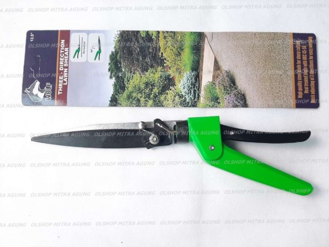Promo Gunting Rumput Taman Tanaman Swivel Blade Grass Shears 335mm ...