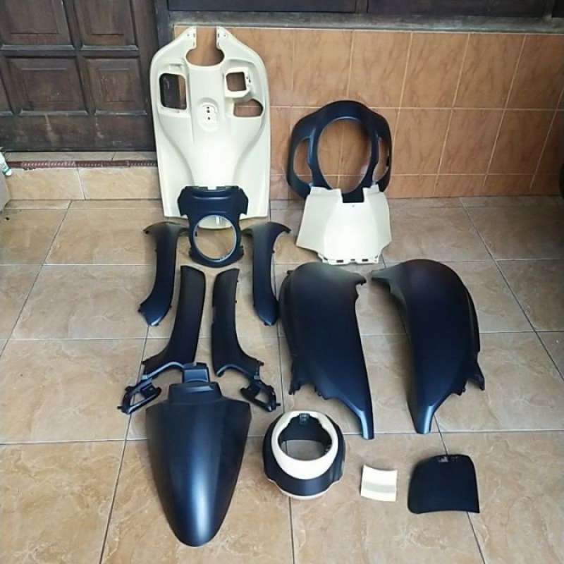 Jual Cover full set body scoopy 2021 k2f original biru doff full body ...