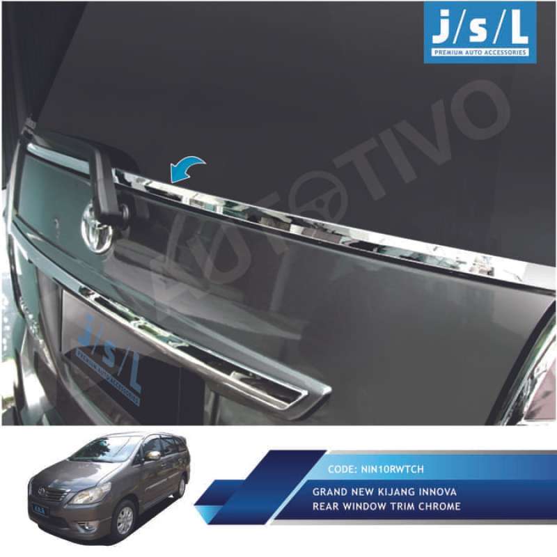 Promo New Kijang Innova List Kaca Belakang JSL Krom / Rear Window Trim ...
