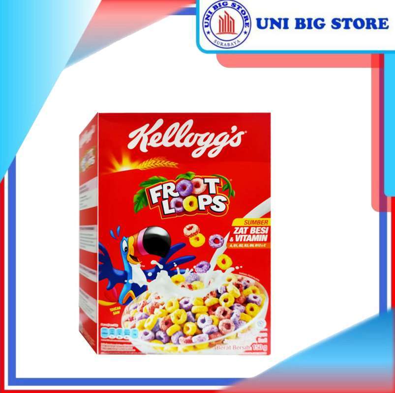 Jual Kelloggs Froot Loops Cereal 160 gr Kellogs Sereal Buah di Seller ...