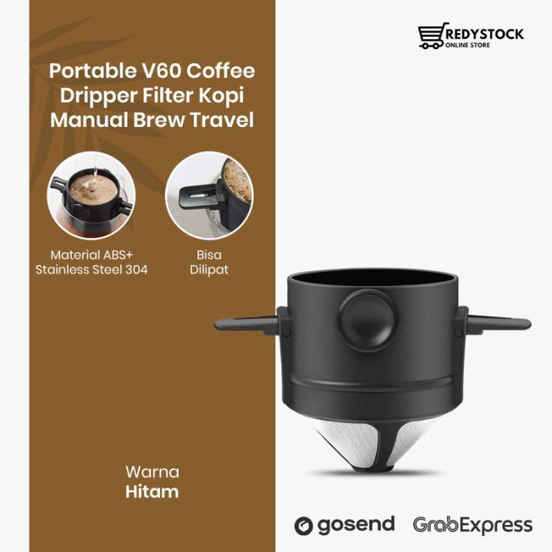 Jual Portable V60 Coffee Dripper Kopi Filter Manual Brew Travel Di ...