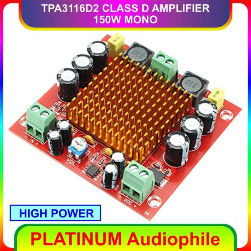 Jual TPA3116 AMPLIFIER MONO 150W TPA3116D2 CLASS D AMPLIFIER 150W XH ...