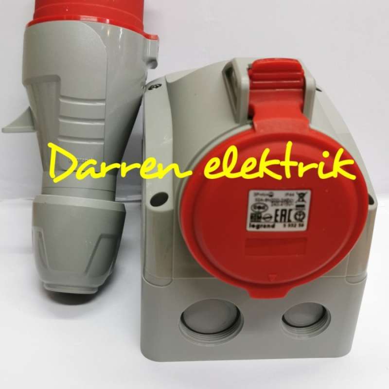 Jual socket dan plug surface mounting legrand 5pin 32amper di Seller TB ...