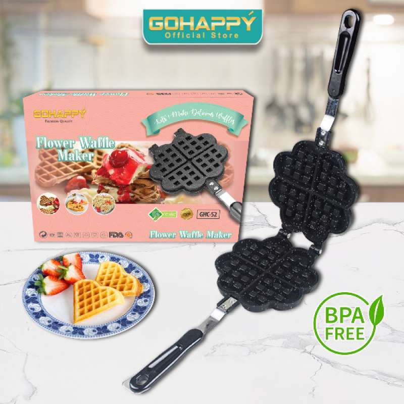 Jual Waffle Maker Double Pan Teflon Pakai Kompor Bukan Listrik Oxone ...