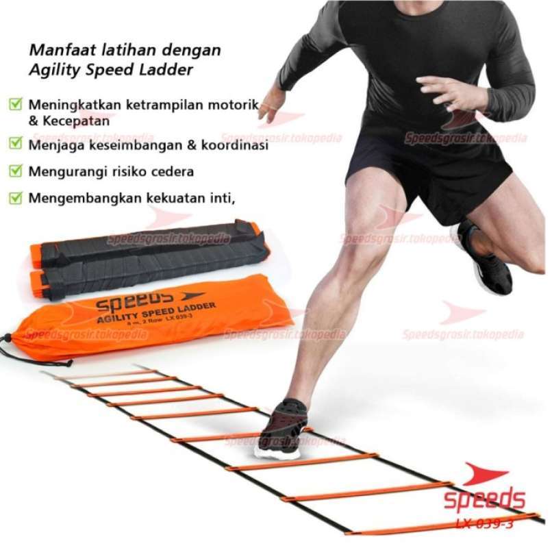Promo 8 METER AGILITY LADDER SPEED LADDERS TANGGA KETANGKASAN SPEEDS LX039-3 Diskon 5% di Seller ...