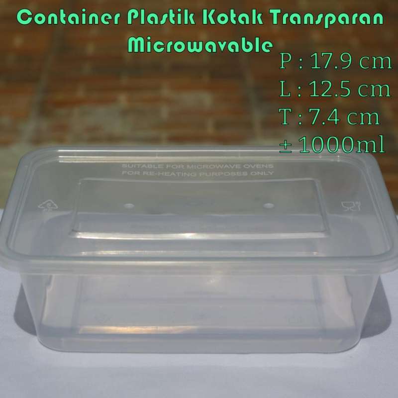 Jual Kotak Makanan Plastik Thinwall Tw Rt 1000 Ml Isi 500 Pcs Di Seller