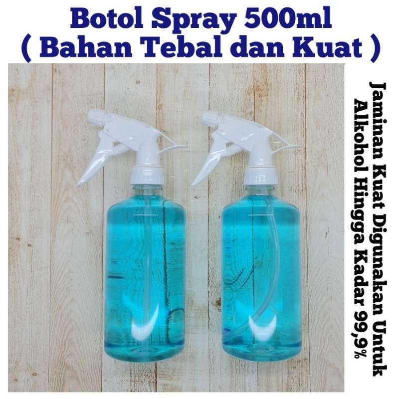 Jual Botol Spray 500ML, Plastik Tebal dan Kuat digunakan untuk Alkohol ...