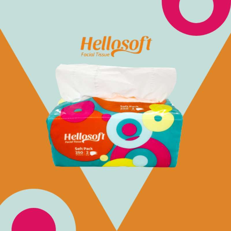 Promo Hellosoft Facial Tissue 250 Sheets 2 Ply Diskon 8% di Seller ...