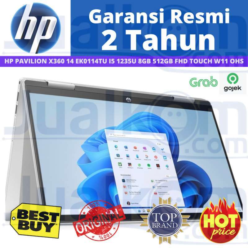 Promo Hp Pavilion X360 14 Ek0114tu I5 1235u 8gb 512gb Fhd Touch W11 Ohs Diskon 23% Di Seller ...