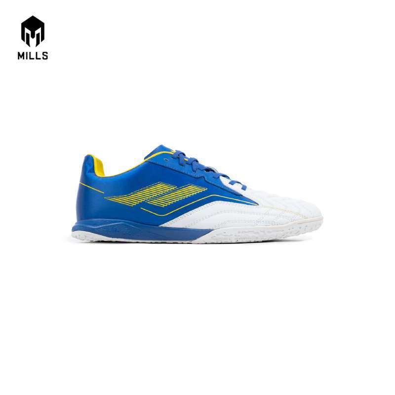 Promo MILLS Sepatu Futsal Astro Firenze IN White/Blue/Yellow 9400802 ...