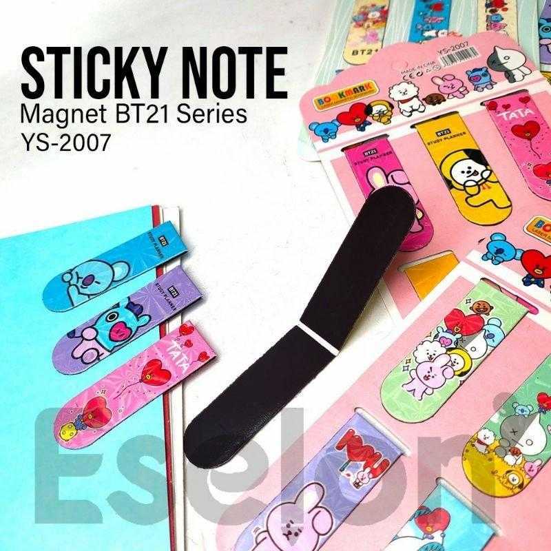 Jual Sticky Note Magnet BT21 BTS isi 6 Pcs di Seller BOS BUL89 - Sunter ...