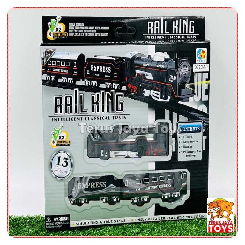 Jual MAINAN ANAK KERETA LOKOMOTIF TRAIN SET KERETA API RAIL KING di ...