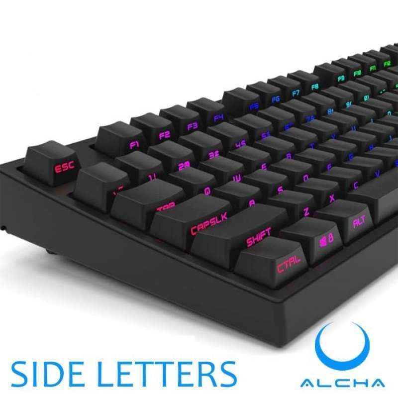 Jual ALCHA KEYCAPS PBT SIDE LETTERS DOUBLE SHOT MECHANICAL KEYBOARD ...