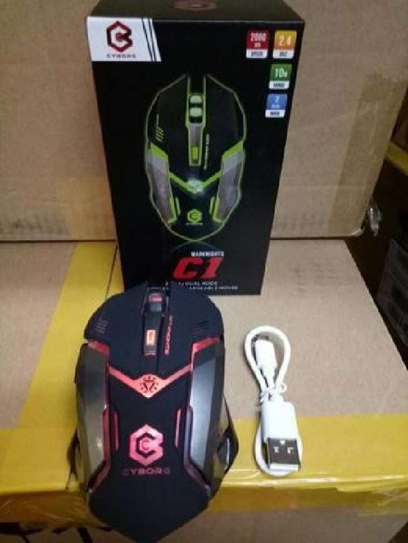 Jual Cyborg Wireless 6D C1 (War Knighs) - Dual Mode, Rechargeable di ...