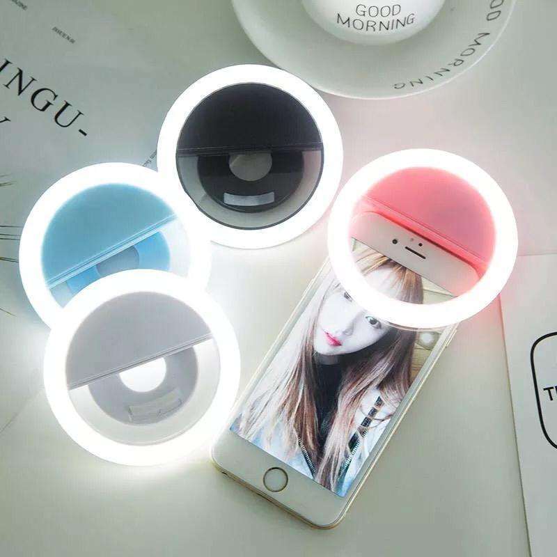 Jual Ring Selfie LED Lampu Selfie Bulat Untuk Kamera HP Mikro USB di ...