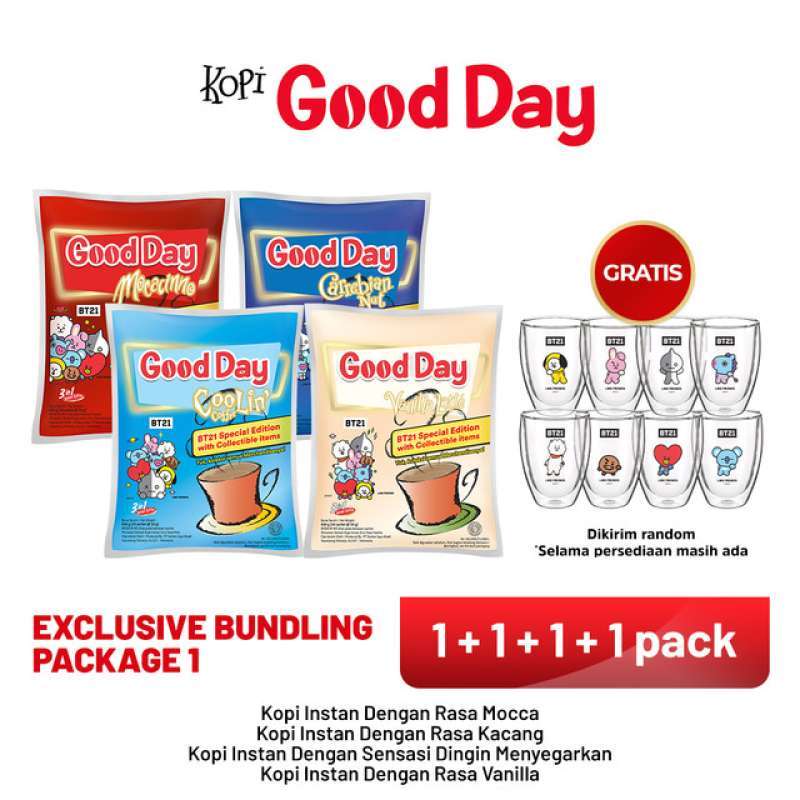Jual [GOOD DAY SPECIAL EDITION BT21] EXCLUSIVE BUNDLING PACKAGE 1 di ...