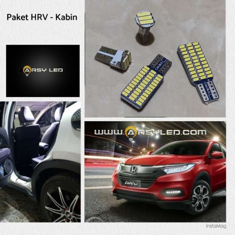 Jual Paket lampu led plafon kabin honda HRV HR-V isi 4 Super Bright di Seller Gajendra ...