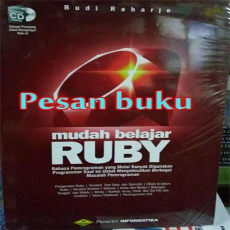 Promo Dijual Buku Mudah Belajar RUBY Programming - Budi Raharjo Diskon ...