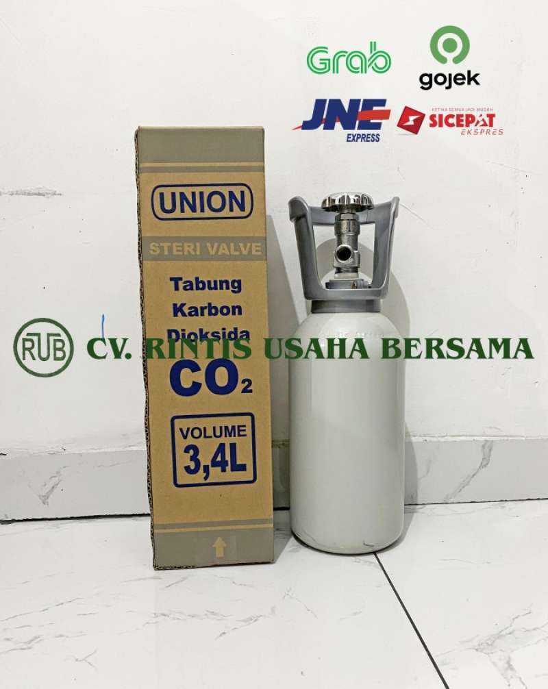 Promo Tabung Karbondioksida CO2 2kg/0,5m3 Aquascape isi Full 3,4 L ...