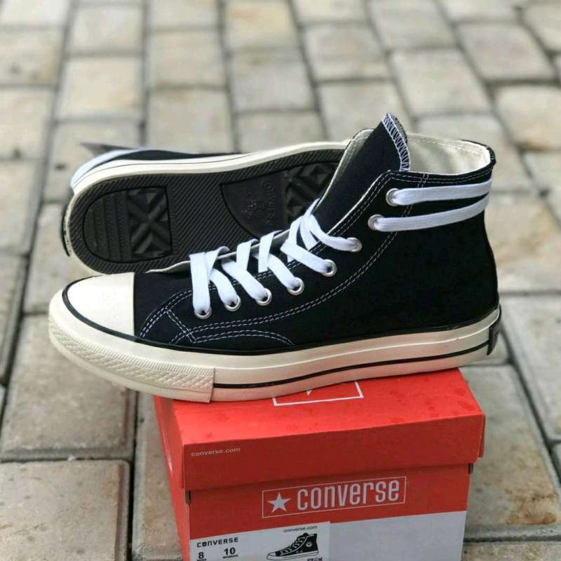 Jual Sepatu Converse 70s High Premium Black White Di Seller Toko ...